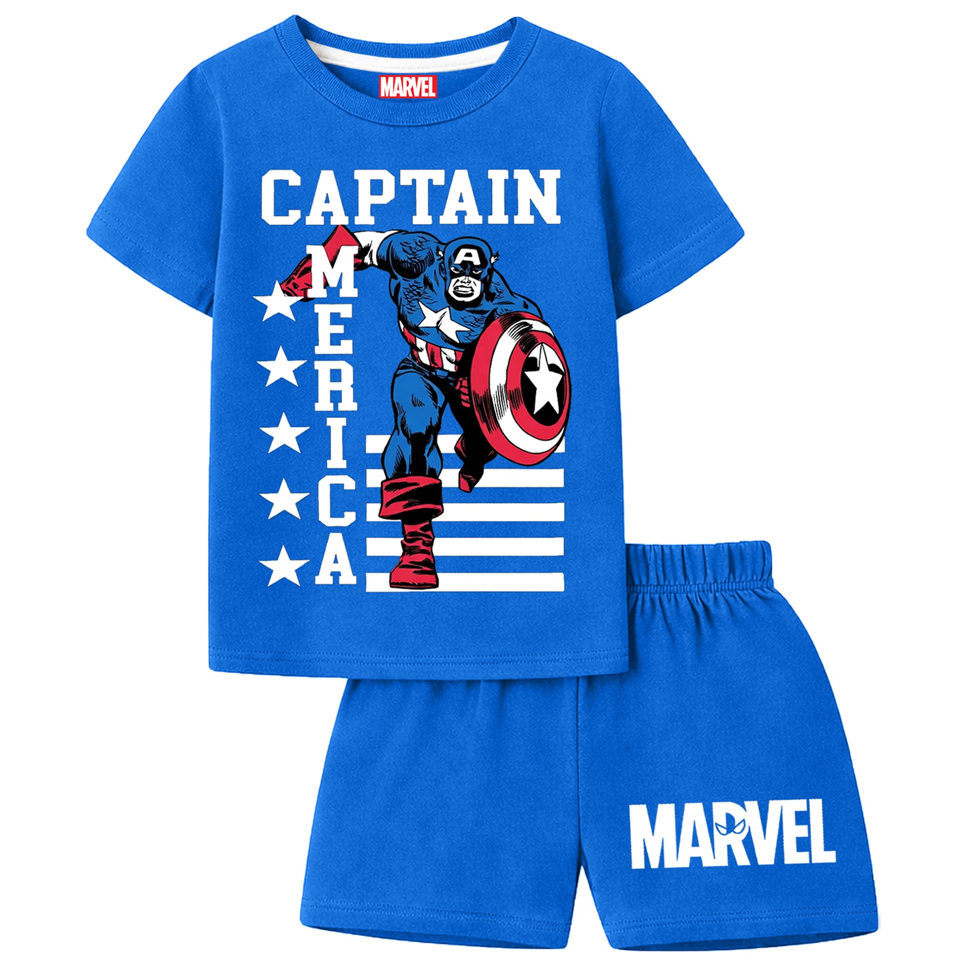 Kuchipoo © Marvel Boys Superhero Printed T-Shirt & Shorts Set | Avenge